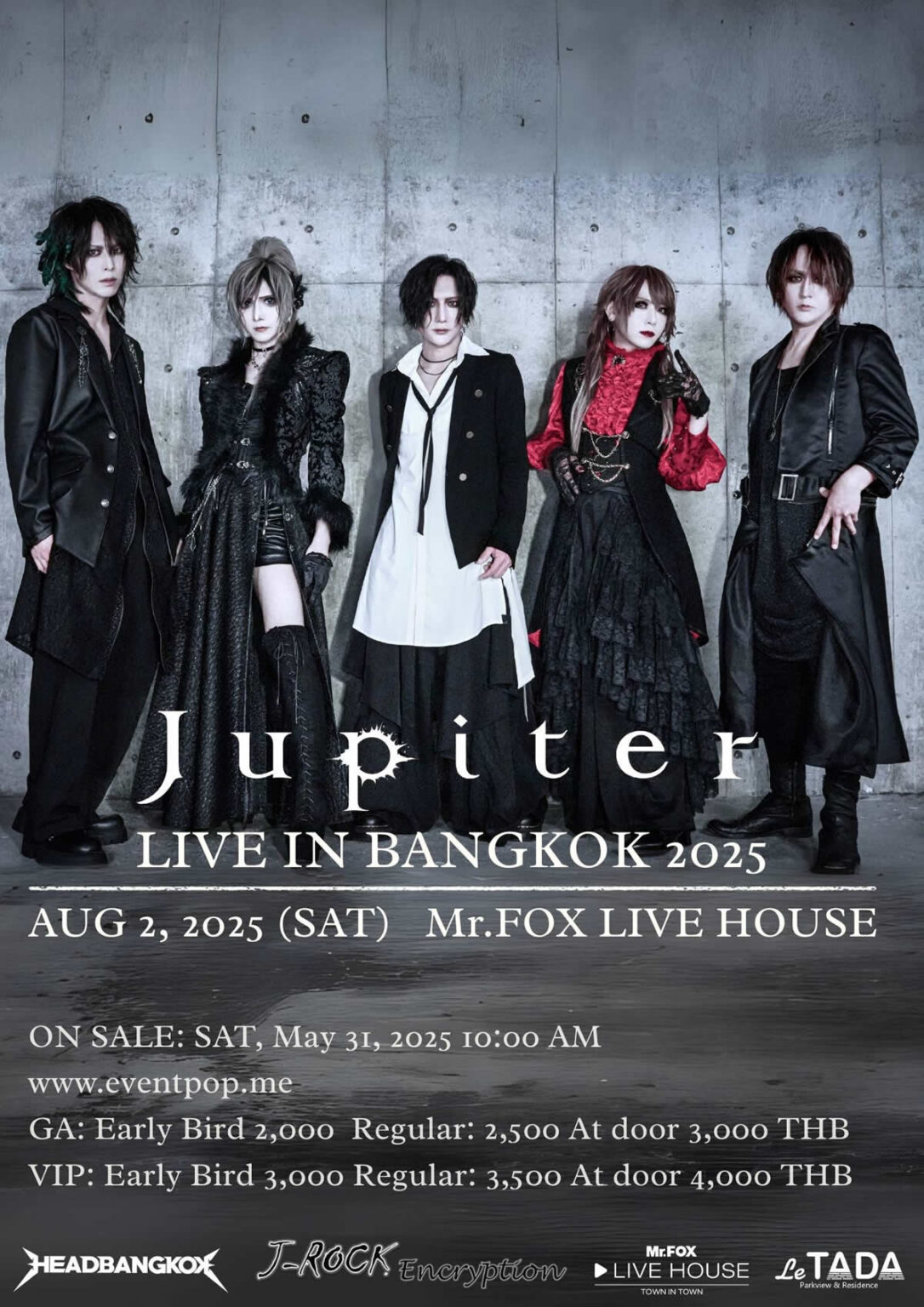 Jupiter、タイ初の単独公演「Jupiter Live in Bangkok 2025」決定 | タイランドハイパーリンクス：Thai Hyper