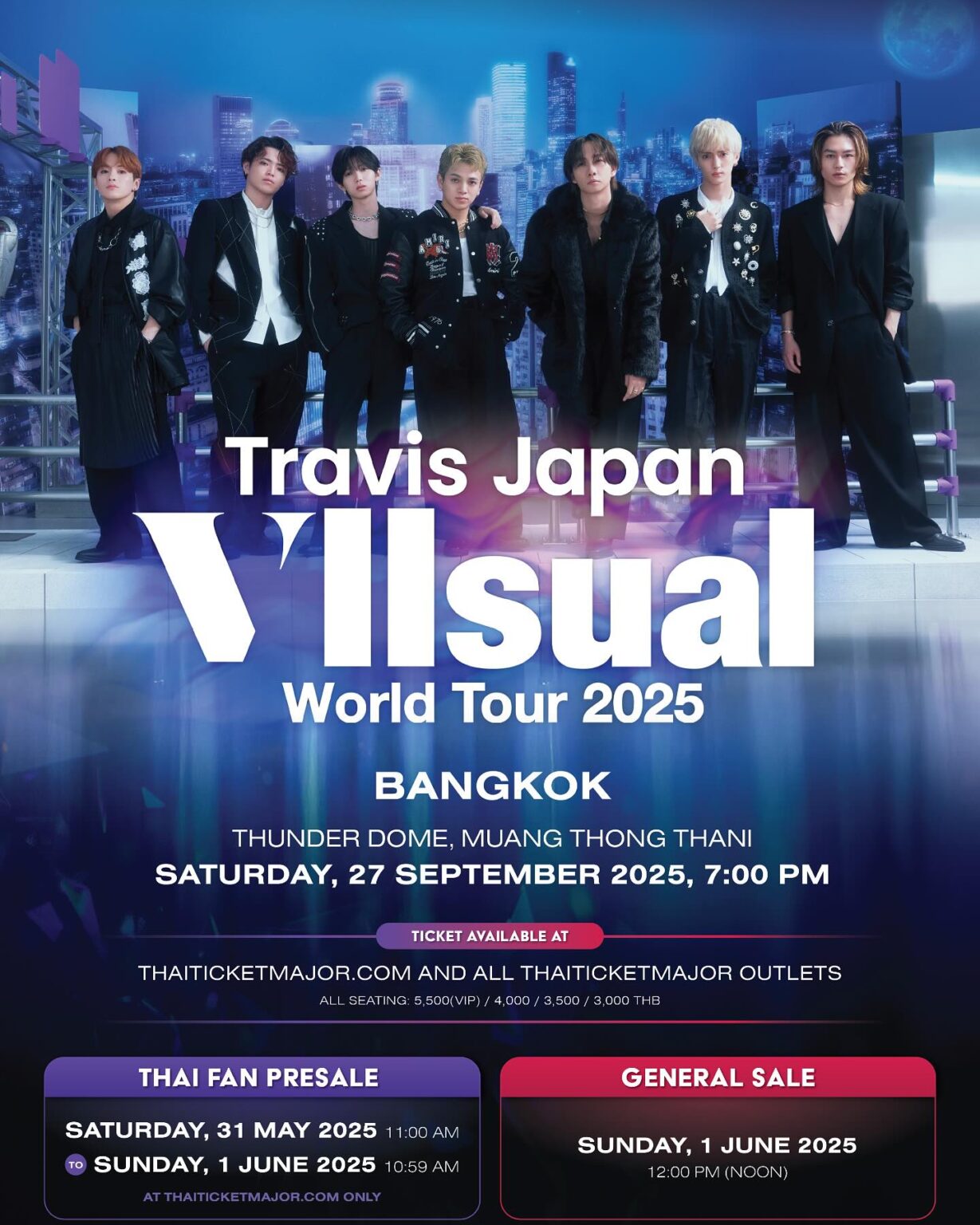 Travis Japan タイ・バンコク公演「Travis Japan World Tour 2025 VIIsual in Bangkok ...
